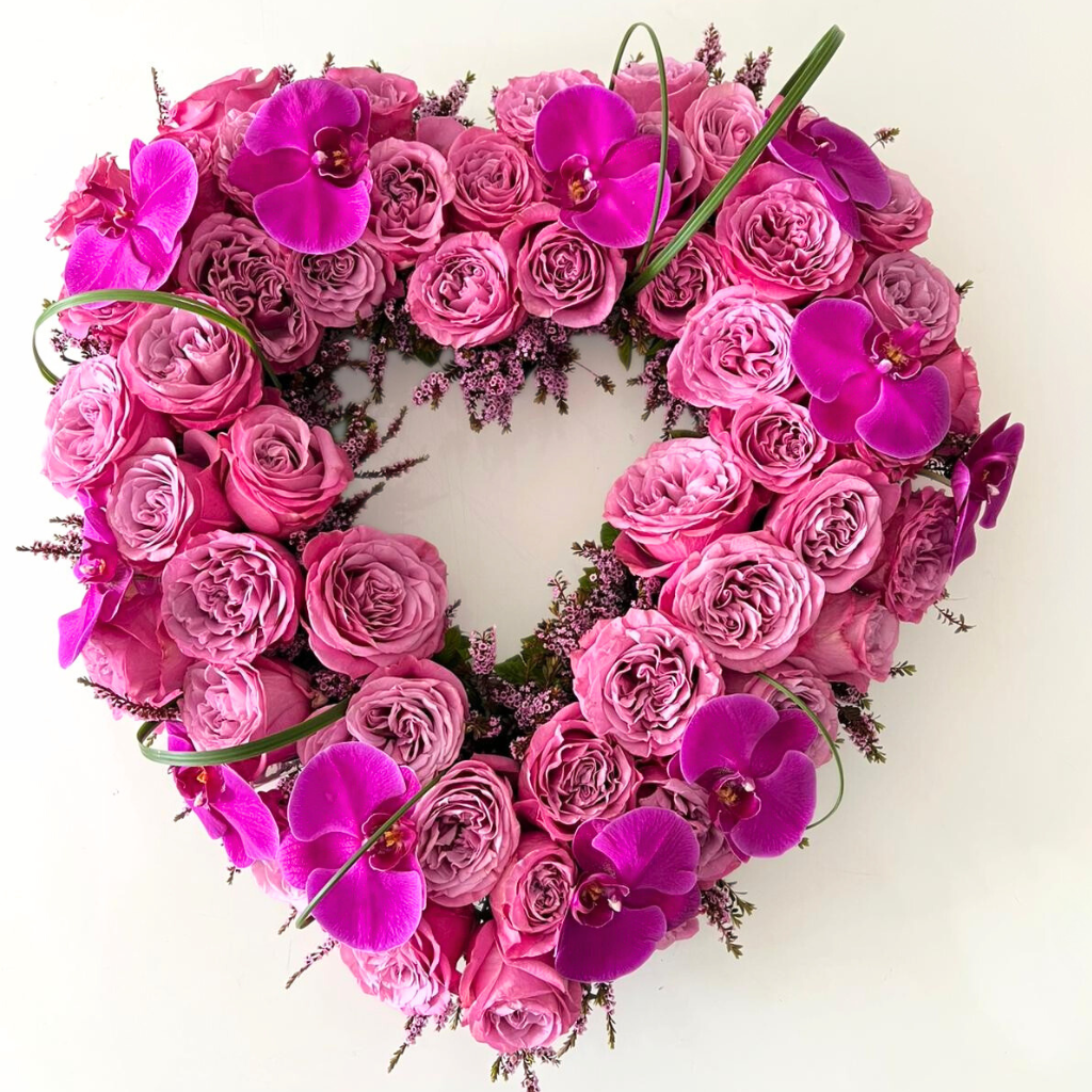 Luxury Purple Love Heart Flowers Sydney – Premium Roses & Orchids ...